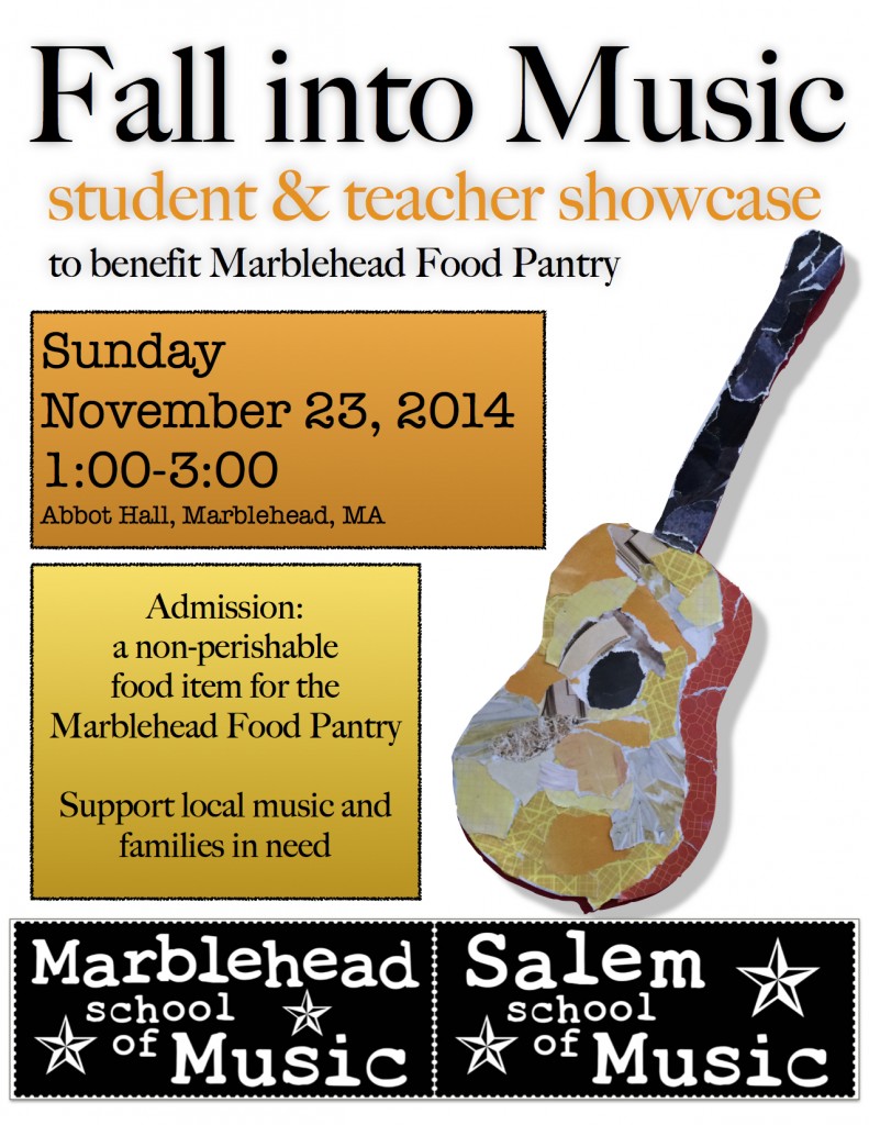 Fall showcase poster | Marblehead School of Music